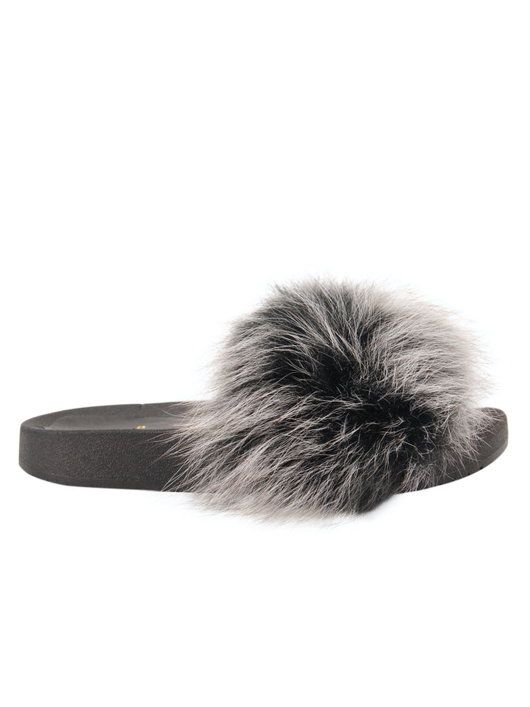 Patricia Green Women’s Foxy Slide Slipper in Black and White